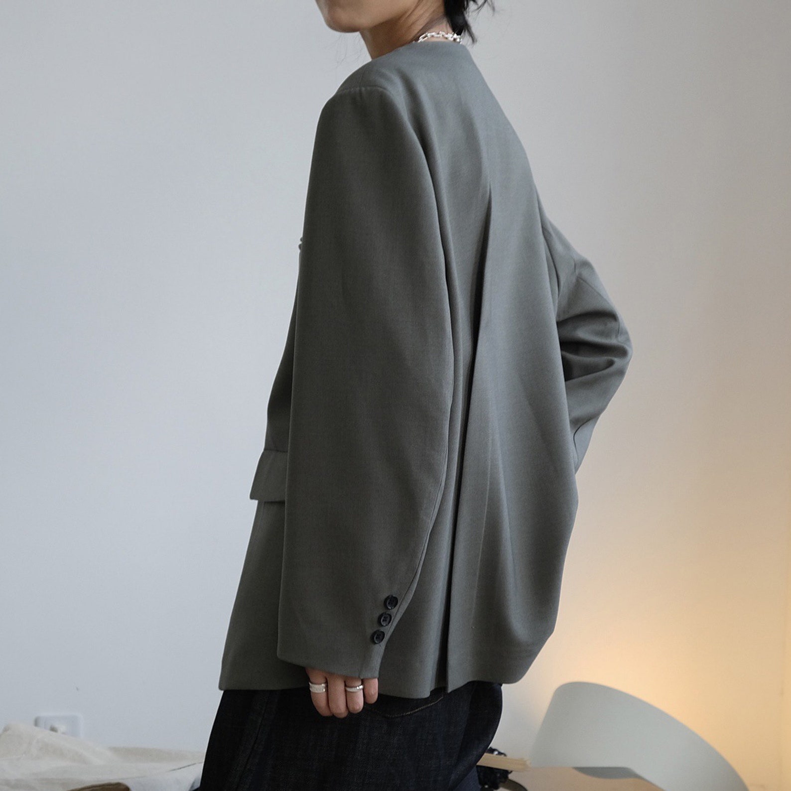 Minimalist Suit Spring Blazer for Women Oversized Blazer Wide - Etsy