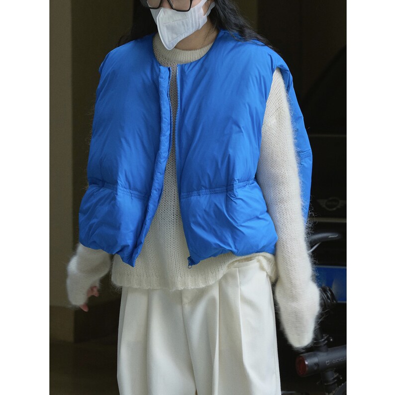 Down Feather Padded Vest Winter Vest Soft Winter Padded Vest - Etsy
