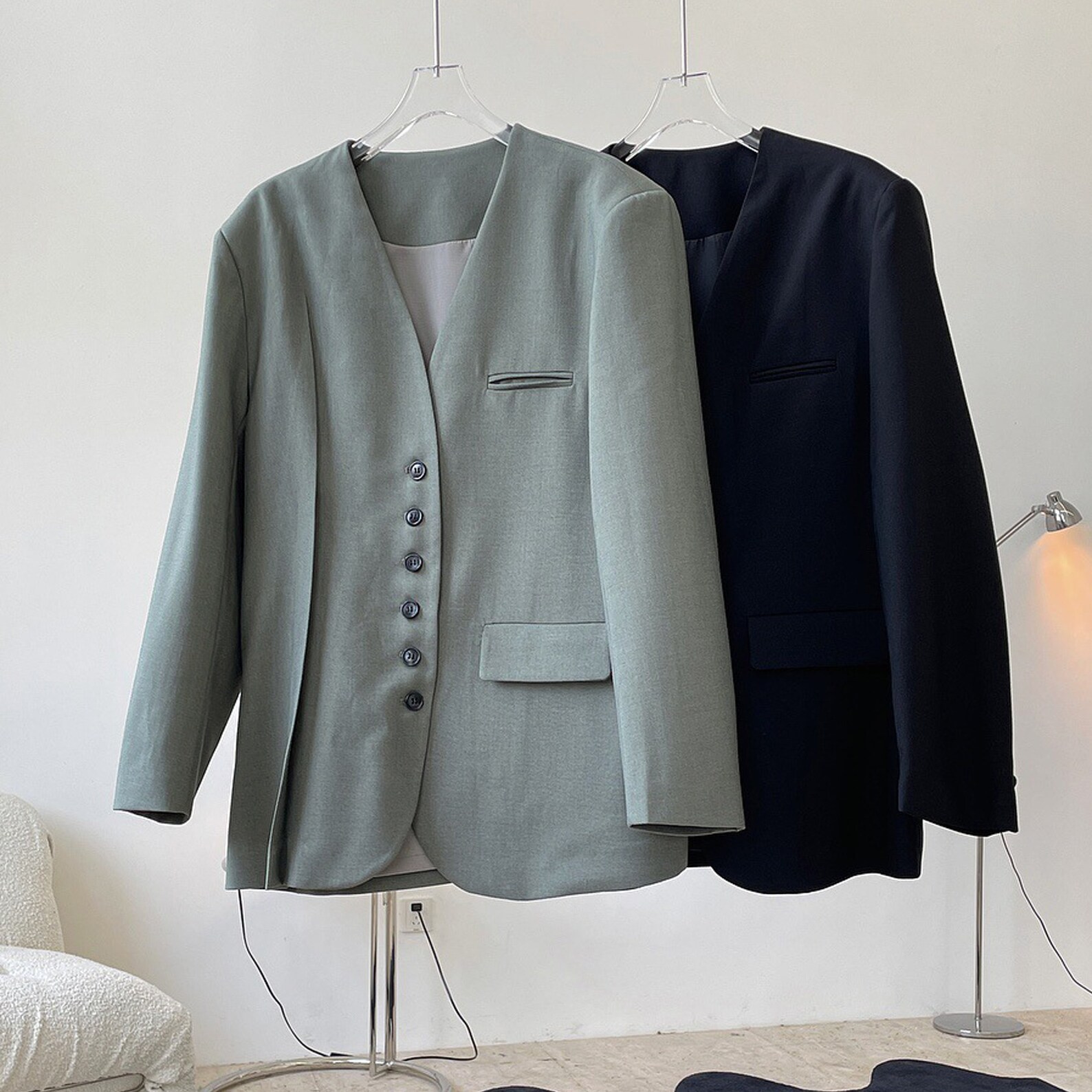 Minimalist Suit Spring Blazer for Women Oversized Blazer Wide - Etsy