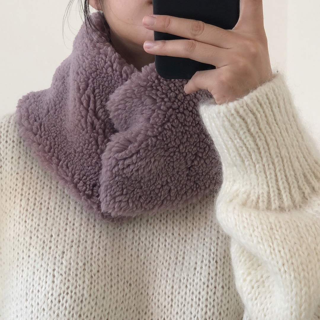 Sherpa Neck Wear Warm Winter Neck Wrap Multi Color Option Puffy Scarf ...