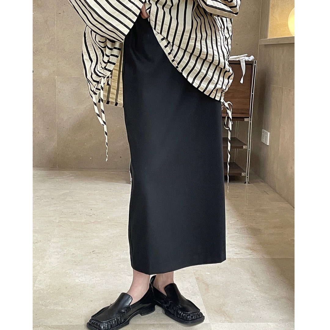 Minimalist Slit Skirt Suit Skirt One Step Skirt Pencil Skirt - Etsy