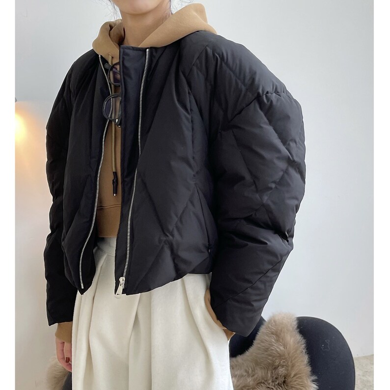 Crop Top Down Jacket Winter Warm Jacket Light Weight Crop Top - Etsy