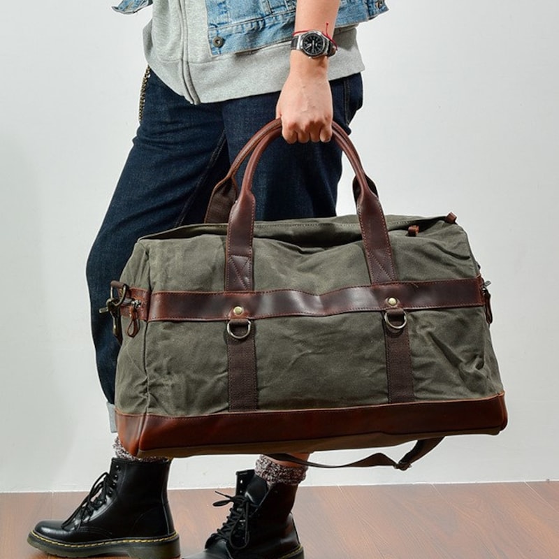 Canvas Duffle Bag - Etsy