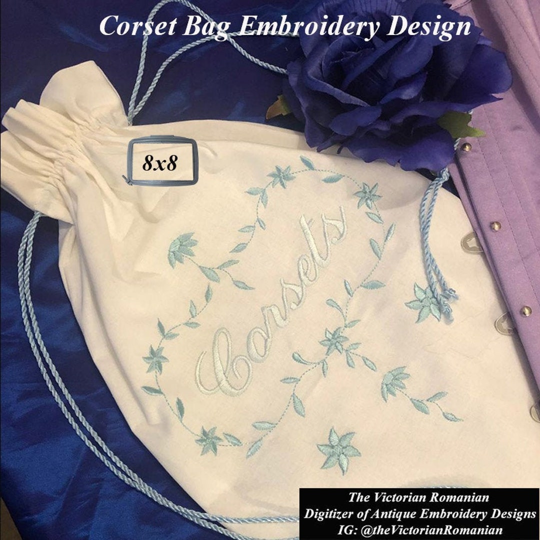 Corset Bag Machine Embroidery Design - Etsy