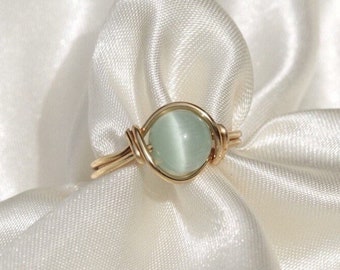 Wire Wrapped Cat Eye | Etsy