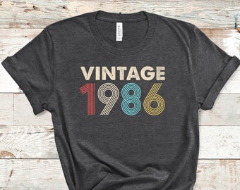 1986 Retro Shirt - Etsy