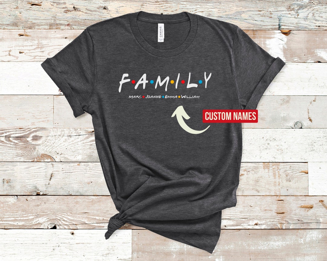 Custom Family Shirt, Customized Names of Family Members, Matching Tees ...