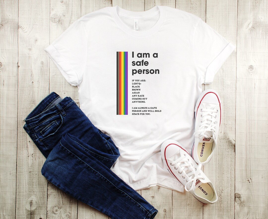 Ally Shirt, Safe Person Shirt, LGBTQ Ally T Shirt, LGBT T Shirt for ...