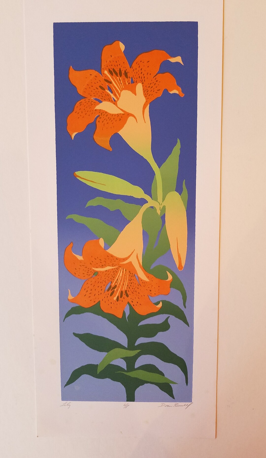 Lily, Nantucket Artist Donn Russell, Nantucket Flower, Orange, Floral ...
