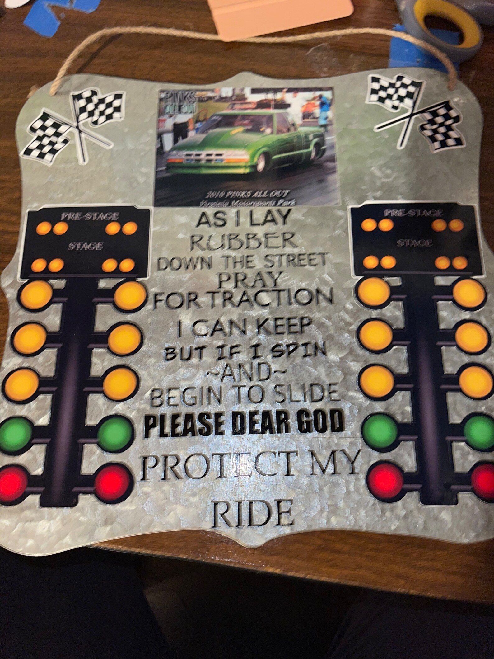 Custom Racers Prayer Sign - Etsy