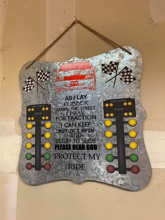 Custom Racers Prayer Sign | Etsy