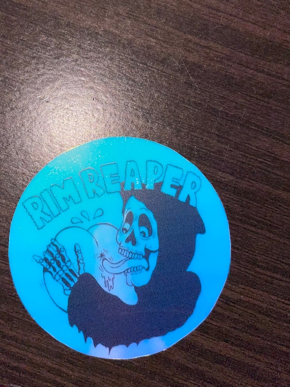 Rim Reaper Sticker not Vinyl. Holographic and Glossy | Etsy