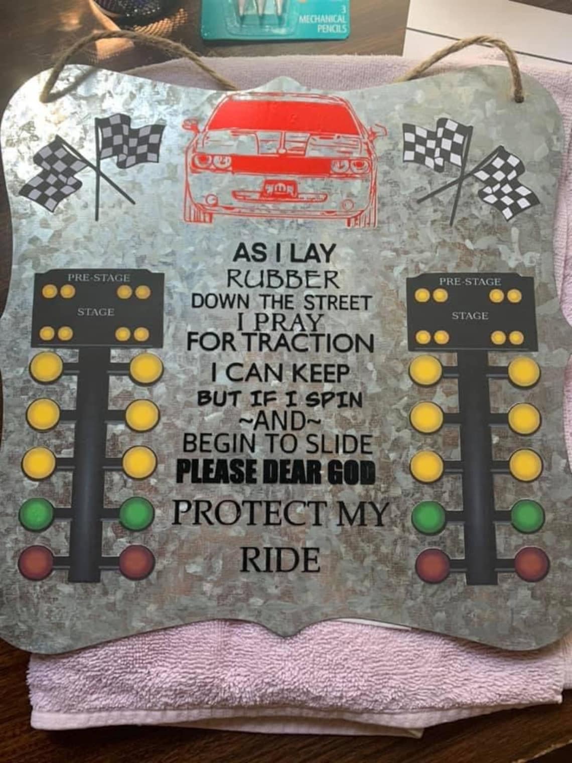 Custom Racers Prayer Sign - Etsy