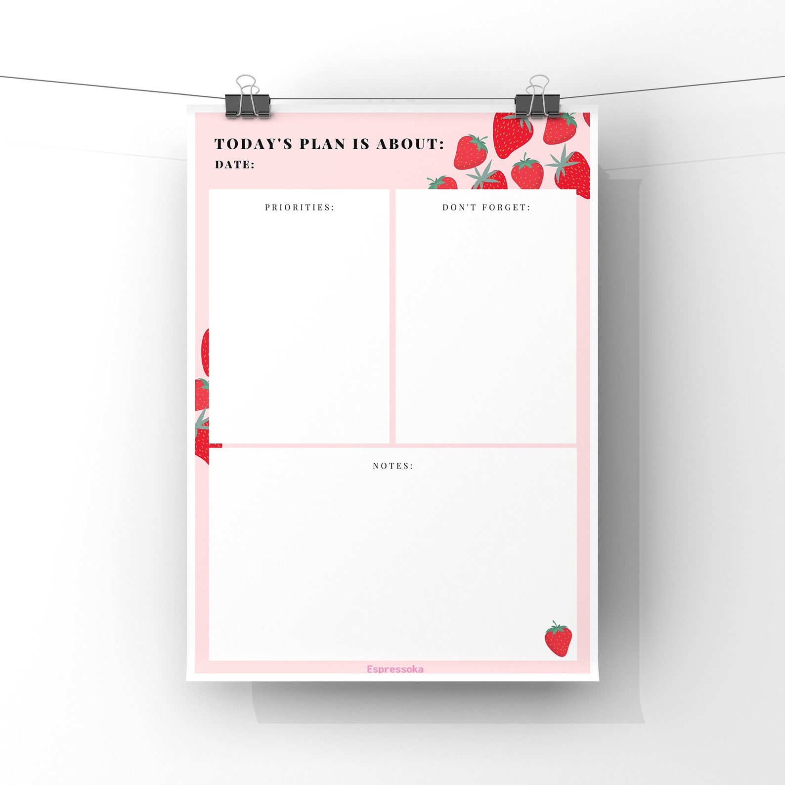 FRUITY PLANNER / Plan Your Day or Week - Etsy