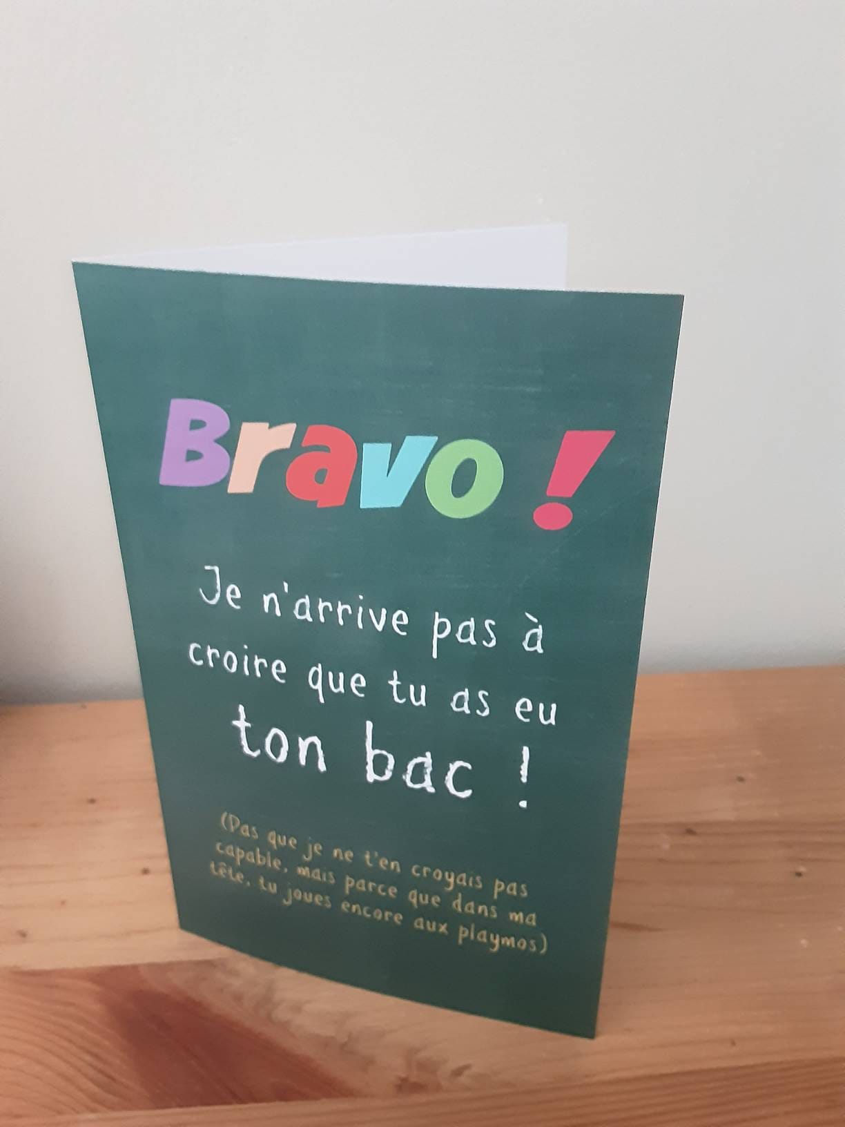 Carte de félicitations pour le baccalauréat, bravo pour ton bac, carte ...
