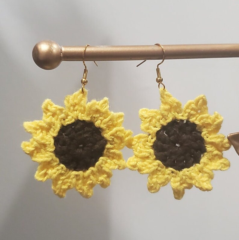 Sunflower Earrings PATTERN ONLY - Etsy