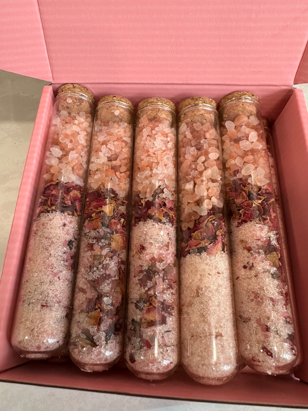 All Natural Bath Salt Glass Test Tubes - Etsy