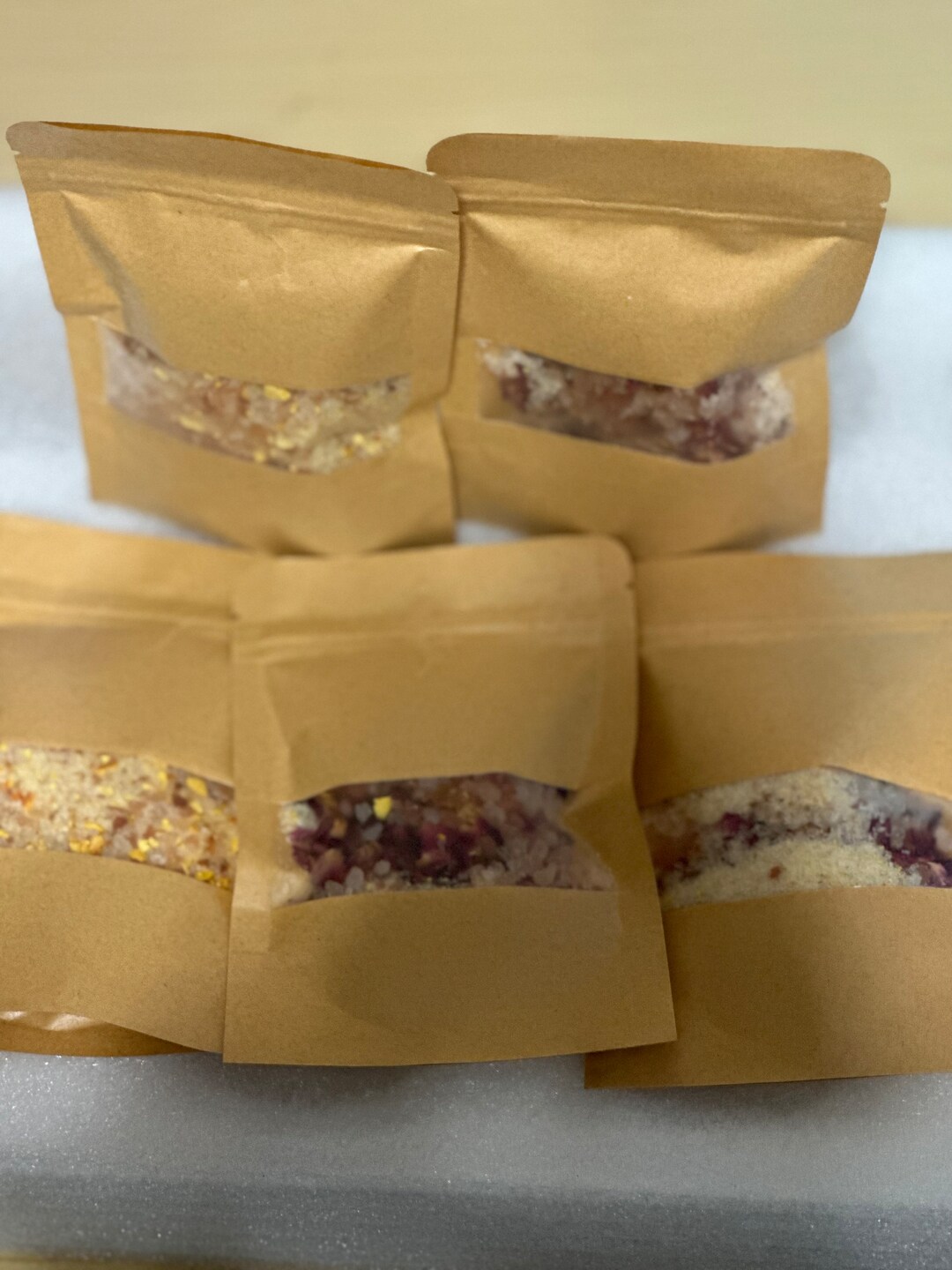 2 Oz Sample Organic Bath Salt Bags bridal Favors Party - Etsy