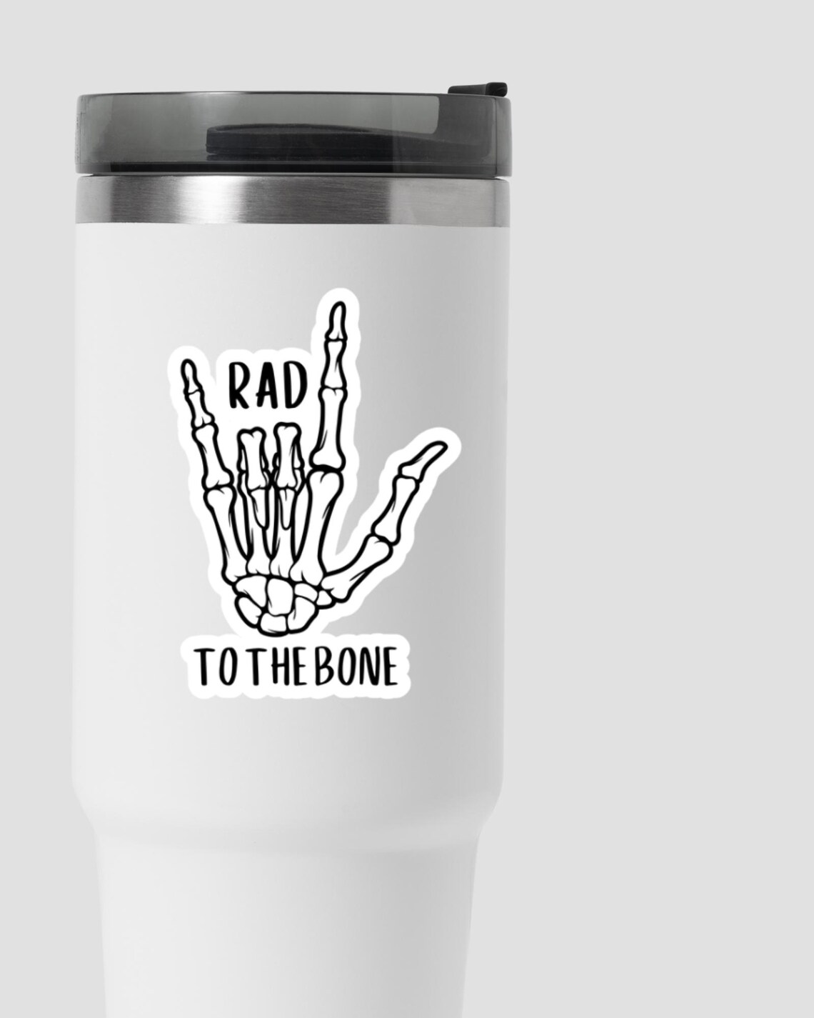 Rad to the Bone X-ray Skeleton Hand Sticker, Funny Radiology Humor - Etsy
