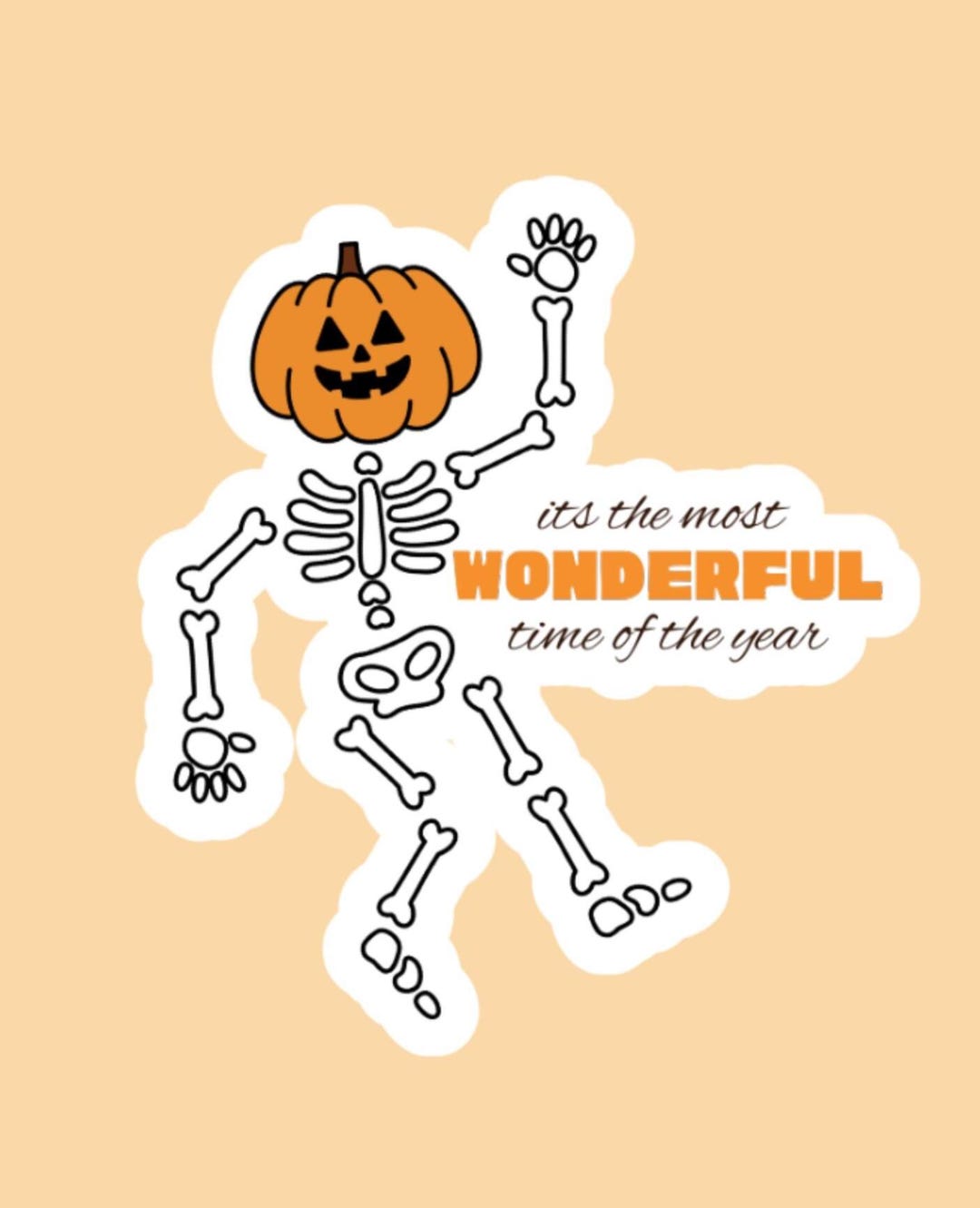 Sticker, Skeleton, Pumpkin, Fall, Autumn, Xray, Radiology, Rad Tech ...