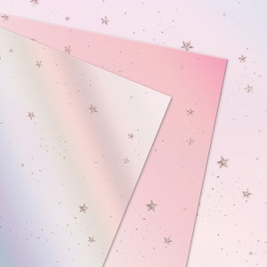 Star Pastel Digital Paper,luxury Backgrounds,upholstery Pink Scrapbook ...