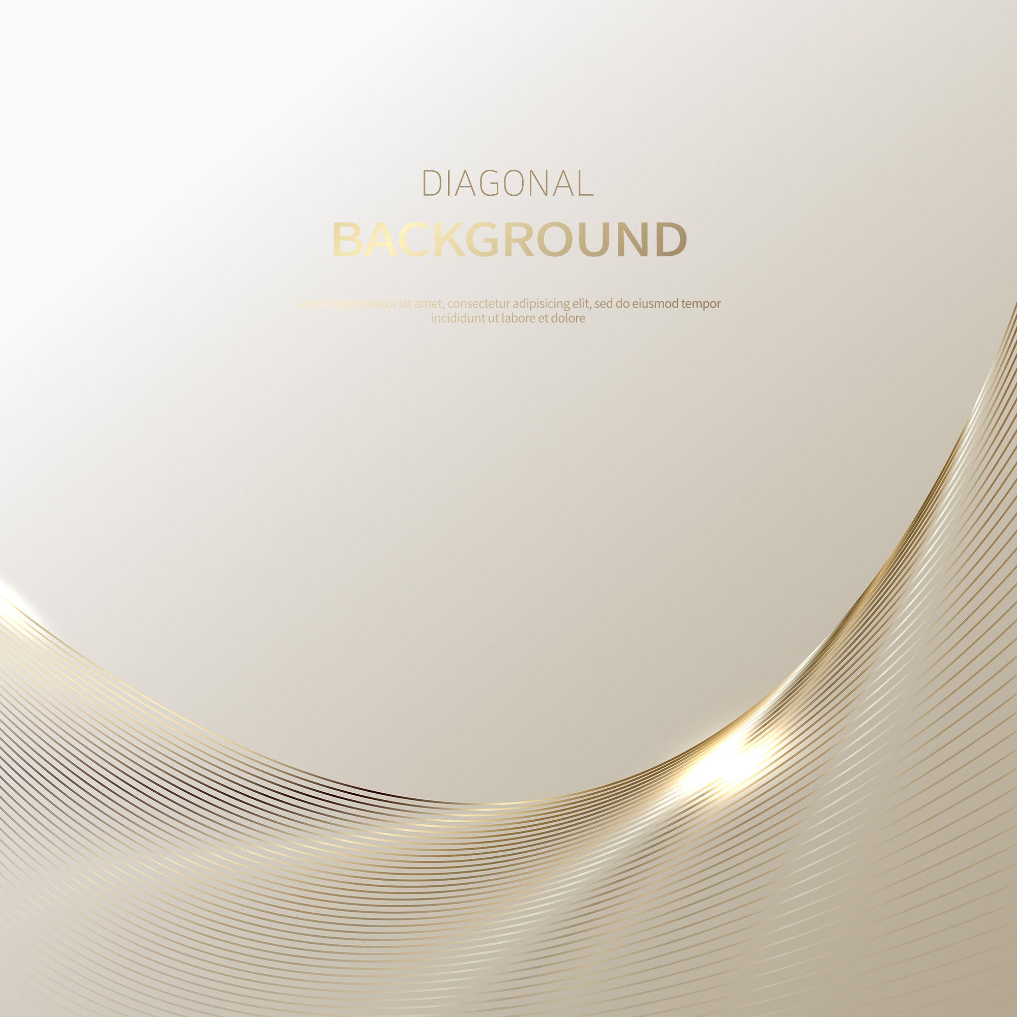 Línea de oro blanco y oro colección, línea arte moderno Clipart Digital ...