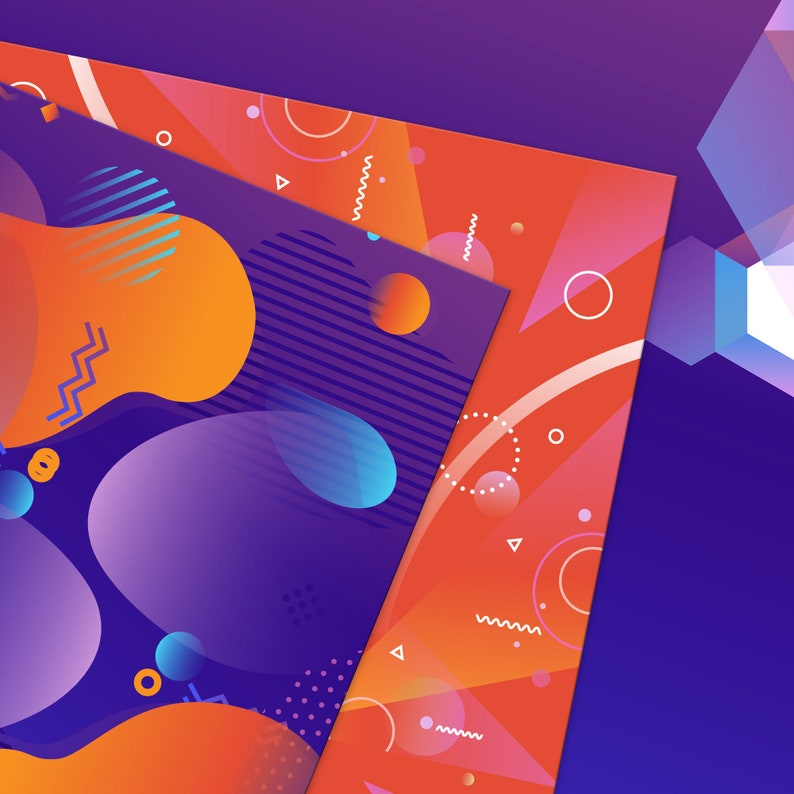 Geometric Backgrounds, Digital Abstract Paper, Geometric Textures ...