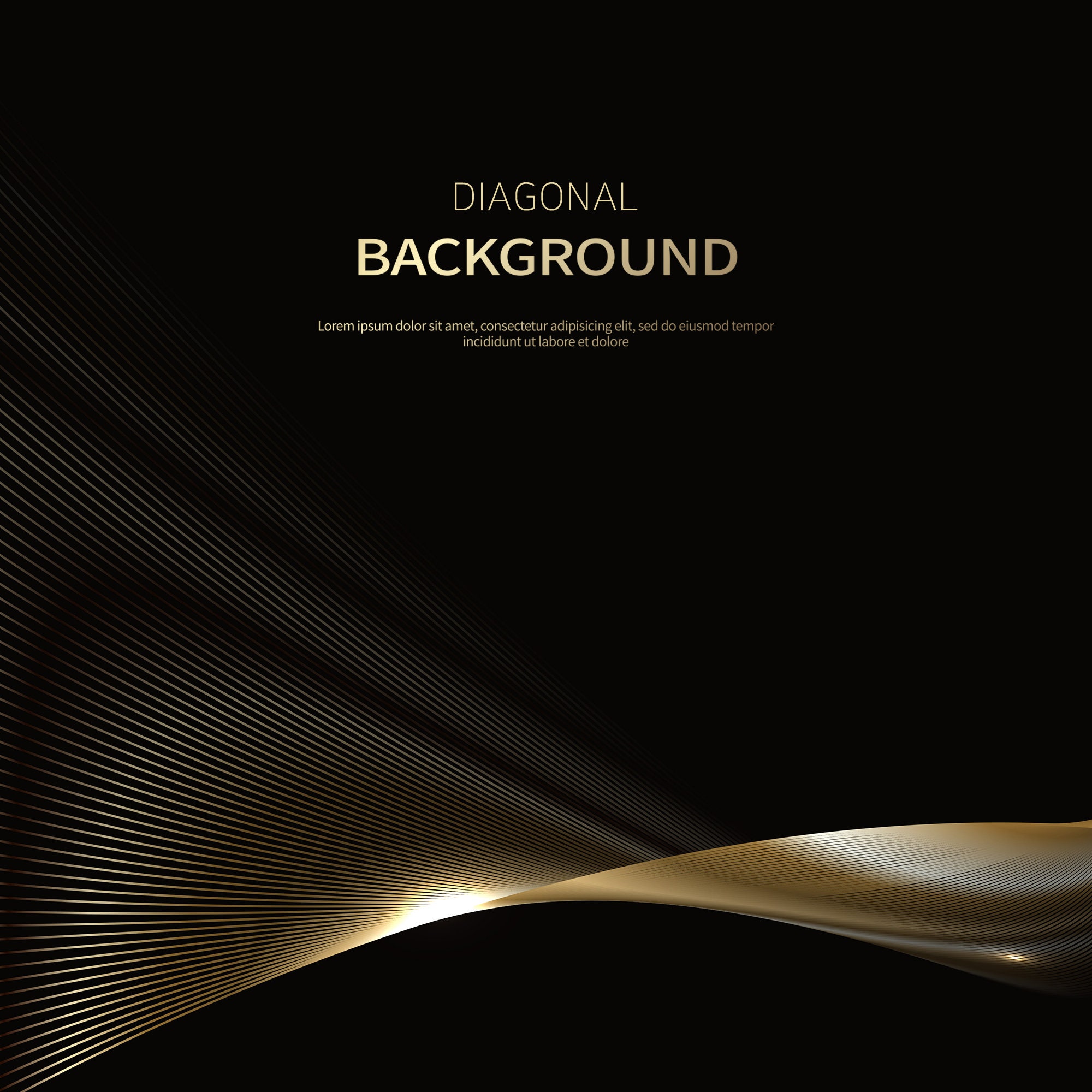 Gold Line Gold Collection, Line Art Modern Clipart Digital Clipart ...