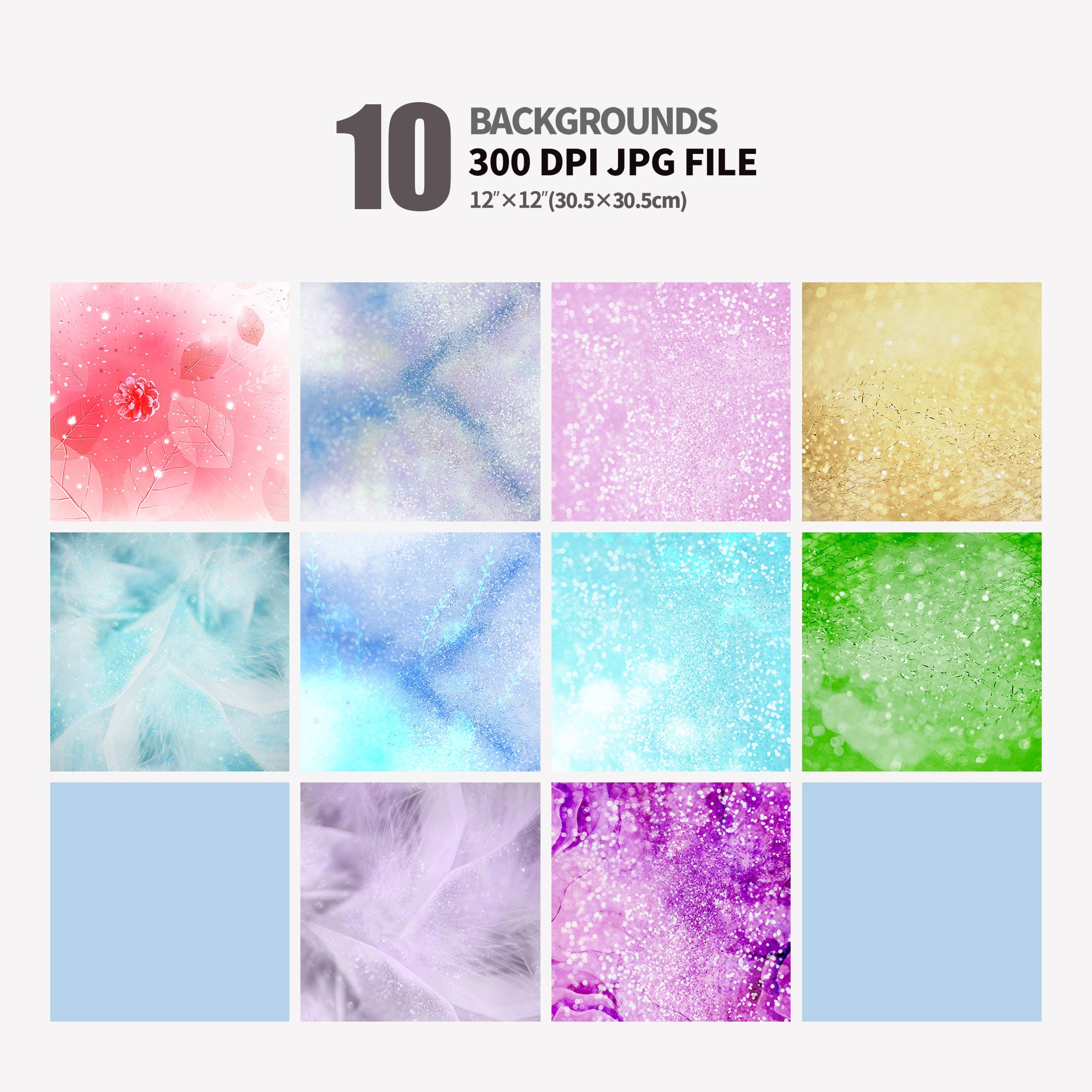 Snow Paper Pack, Winter Paper Pack, Holiday Paper Pack, Decorative ...