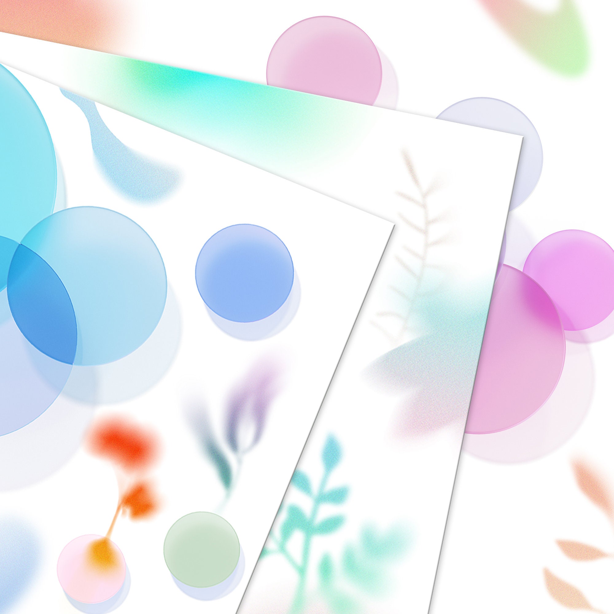 Translucent Glass Digital Paper Abstract Texture Flower - Etsy