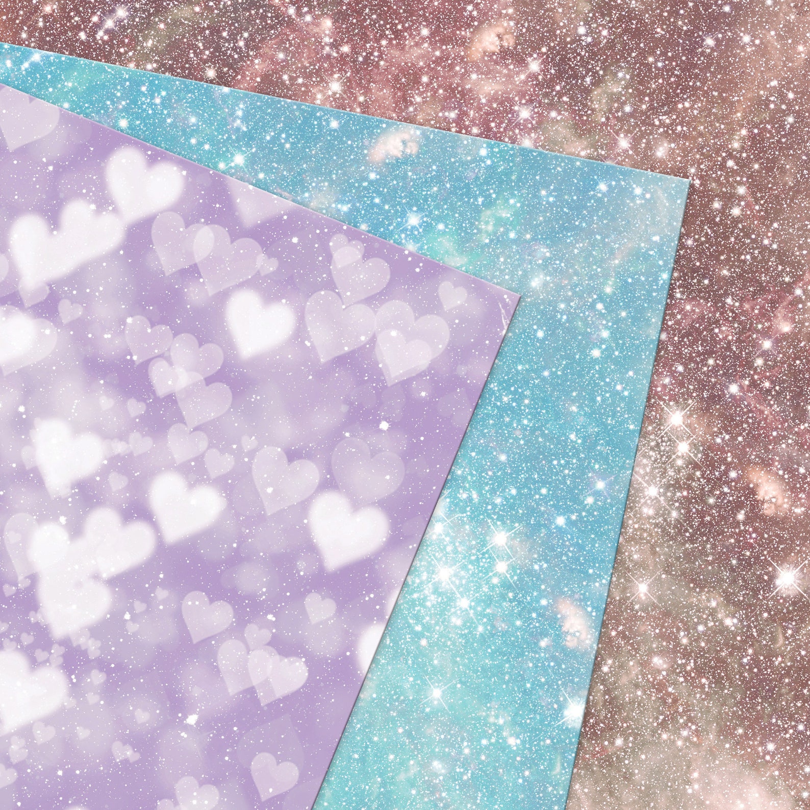 Glitter Digital Paper, Glitter Clipart, Scrapbooking Printable Glitter ...