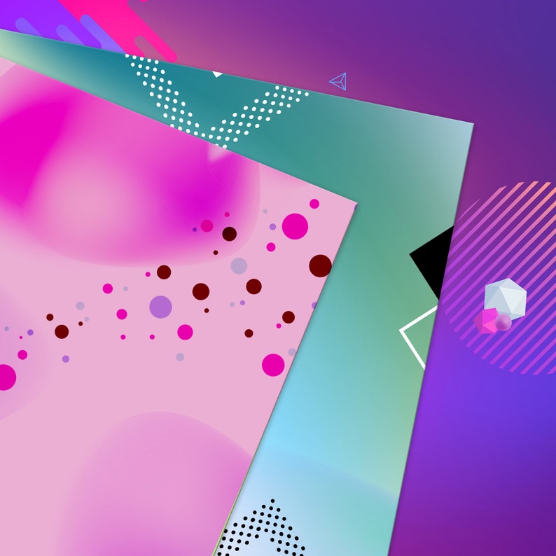 Geometric Digital Paper, Polygonal Backgrounds, Geometric Backgrounds ...