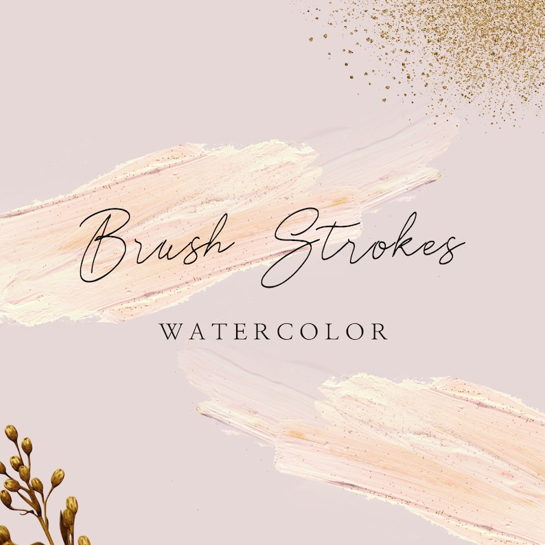Color Watercolor Splash and Brush Stroke Clipart Png Textures. Paint ...