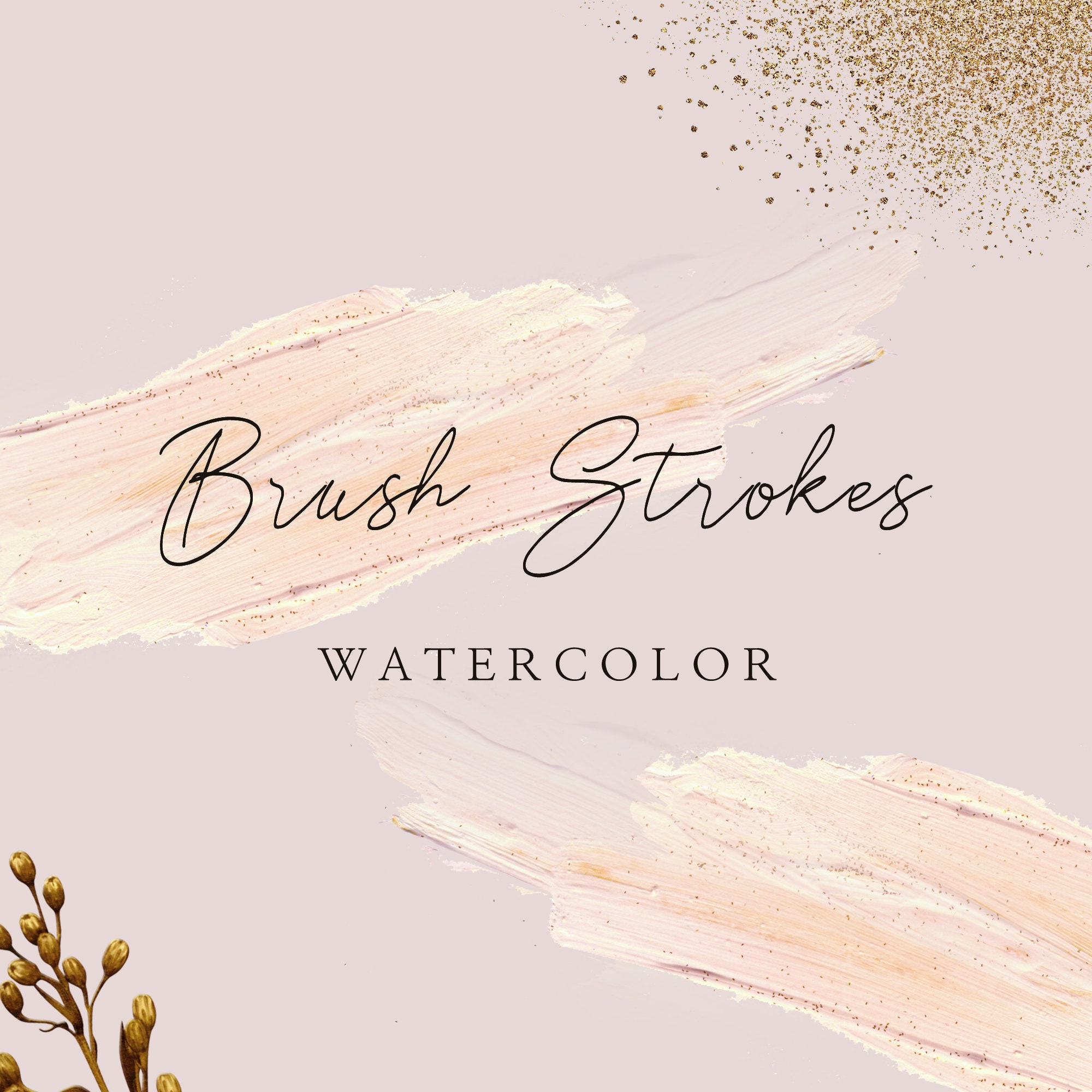Color Watercolor Splash and Brush Stroke Clipart Png Textures. Paint ...