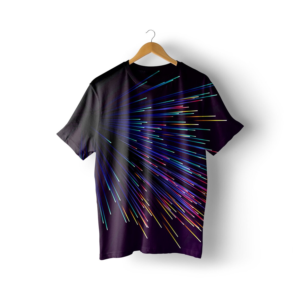 Colorful Gradient Luminous Radiation Lines Technology - Etsy