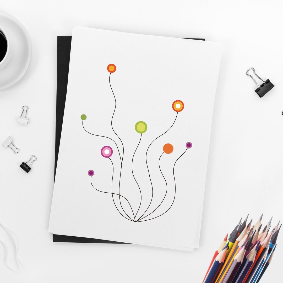 ART PRINT, Line Drawing Print, Line Post, Abstract Painting ...