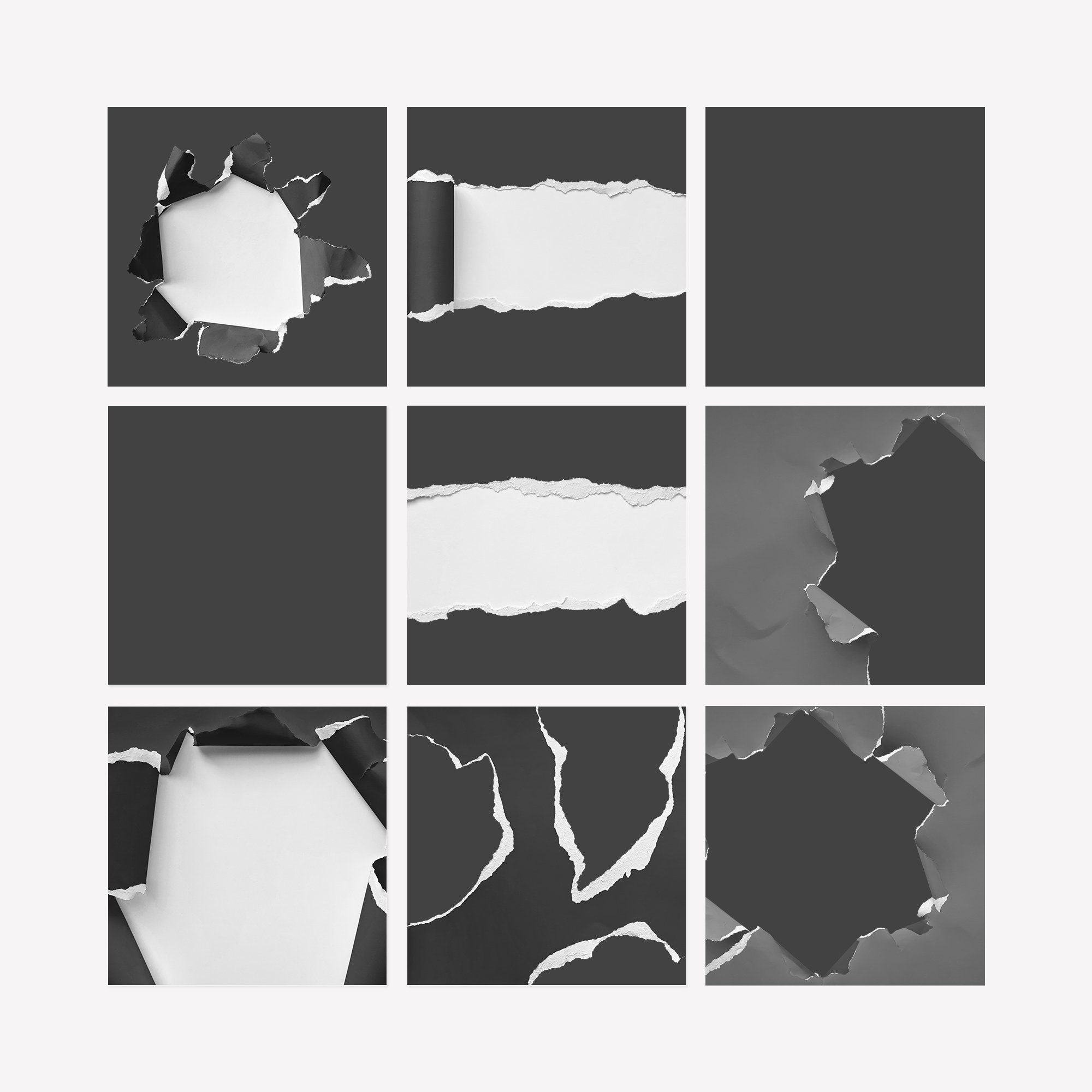 Ripped Paper Templates Paper, Worn Digital Background Templates ...