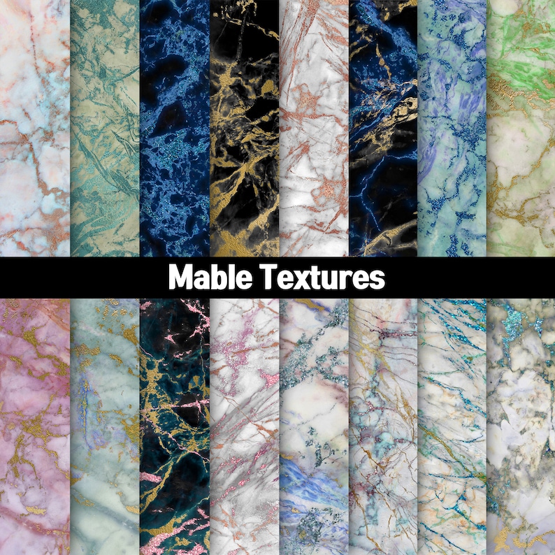 Marble Patterns, Marble Textures, Marble Digital Paper, Marble Colors ...