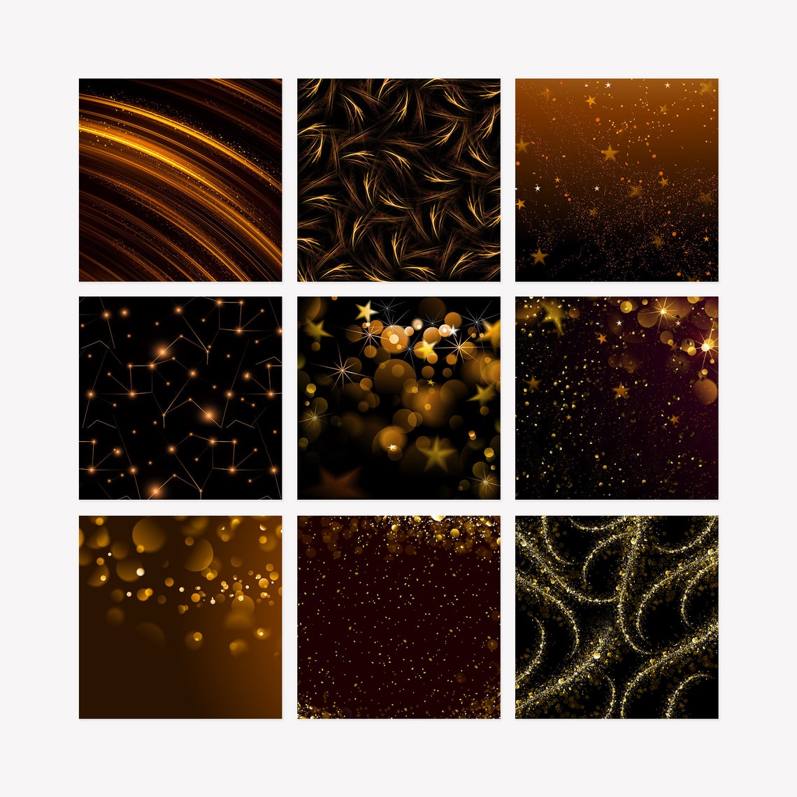 Gold Star Glitter Foil Digital Paper, Glam Sparkle Texture,shimmer ...