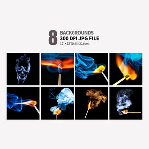 Match Fire, Flame, Skull, Skeleton, Fire, Instant Download, Smoke ...