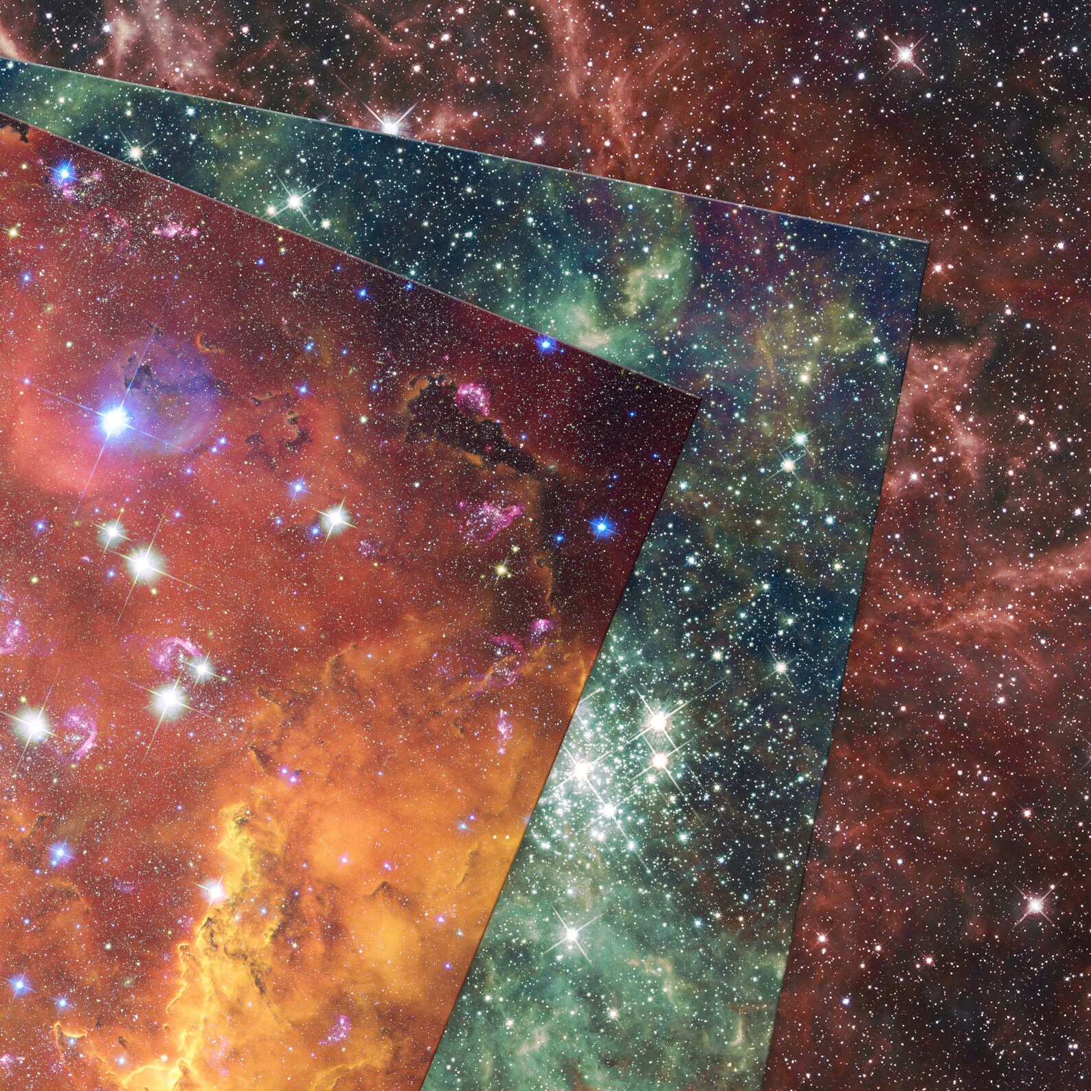 Cosmic Paper, Watercolor, Galaxy Digital Paper, Space Background, Star ...