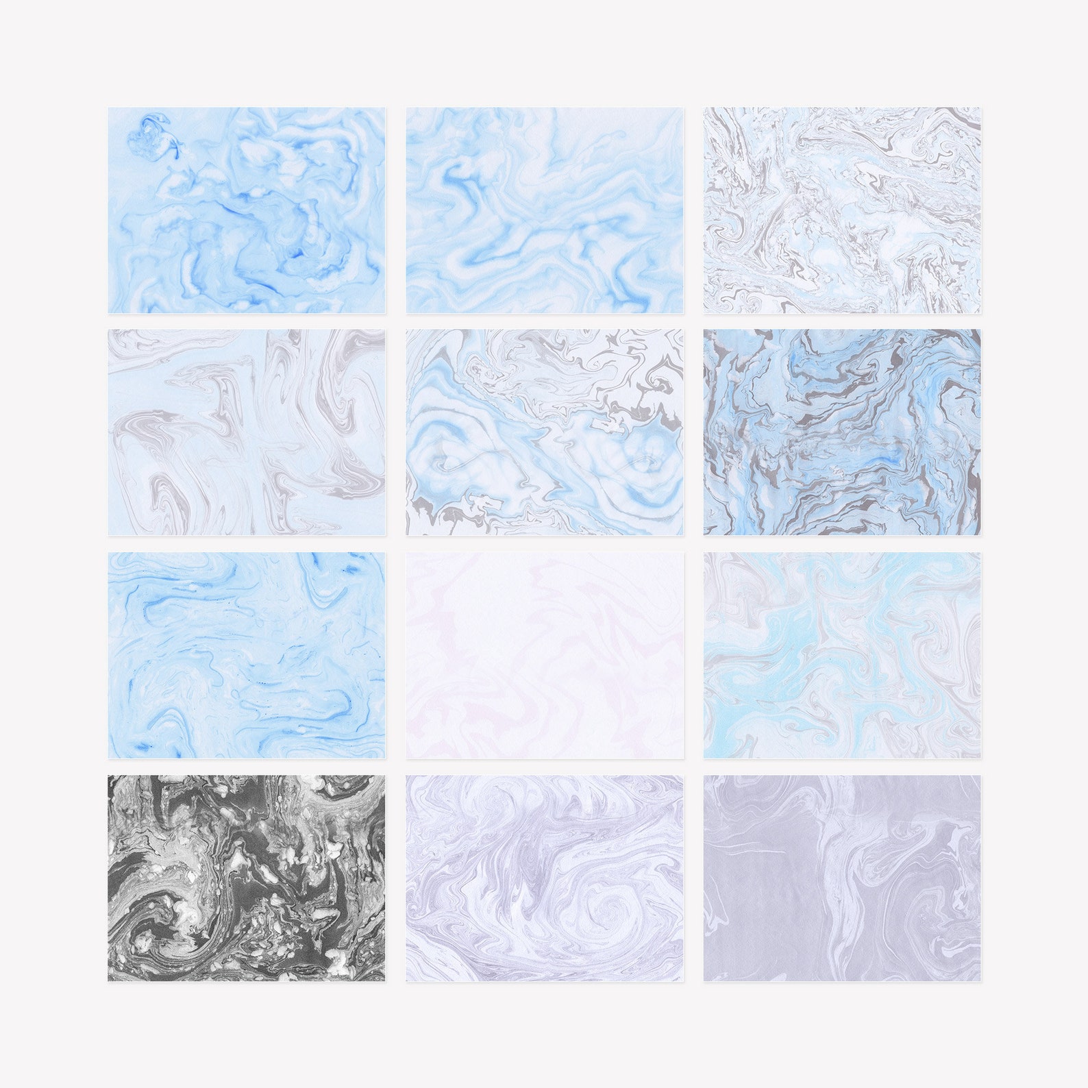 Pastel Marble Digital Paper, 12 Marble Textures Digital Paper Pack ...