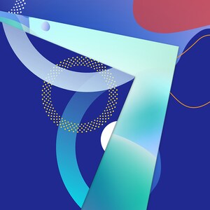 Geometric Digital Paper, Shapes Background, Geometric Scrapbooking ...