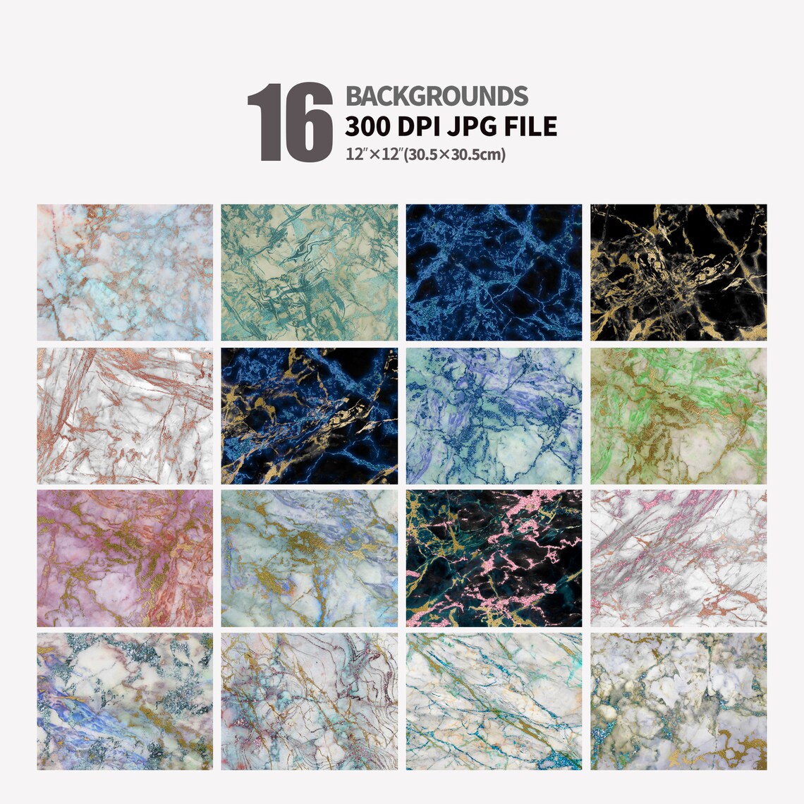 Marmor Muster, Marmor Texturen, Marmor Digitales Papier, Marmorfarben ...