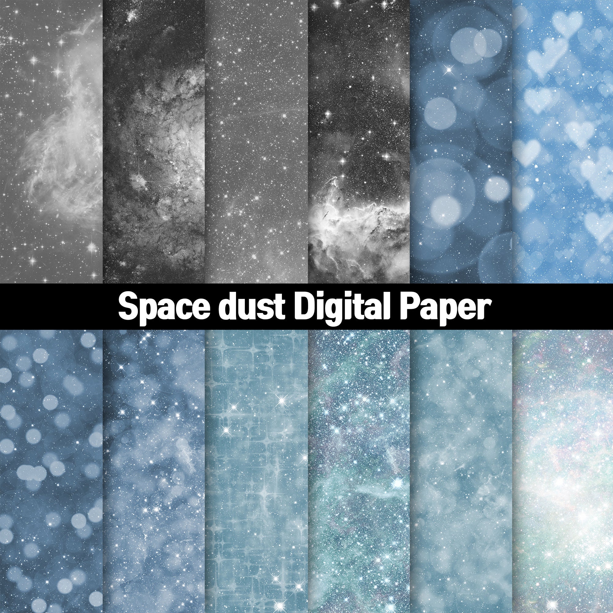 Dust and Grunge Textures, Space Background, Grunge Digital Paper ...