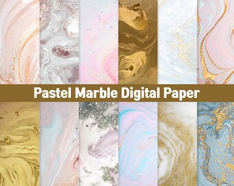 Christmas Marble Digital Paper Gold Vein Marble Textures - Etsy