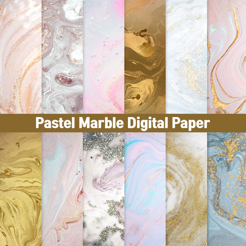 Color Marble Digital Paper,marble Textures,gilded,gold Vein Marble ...