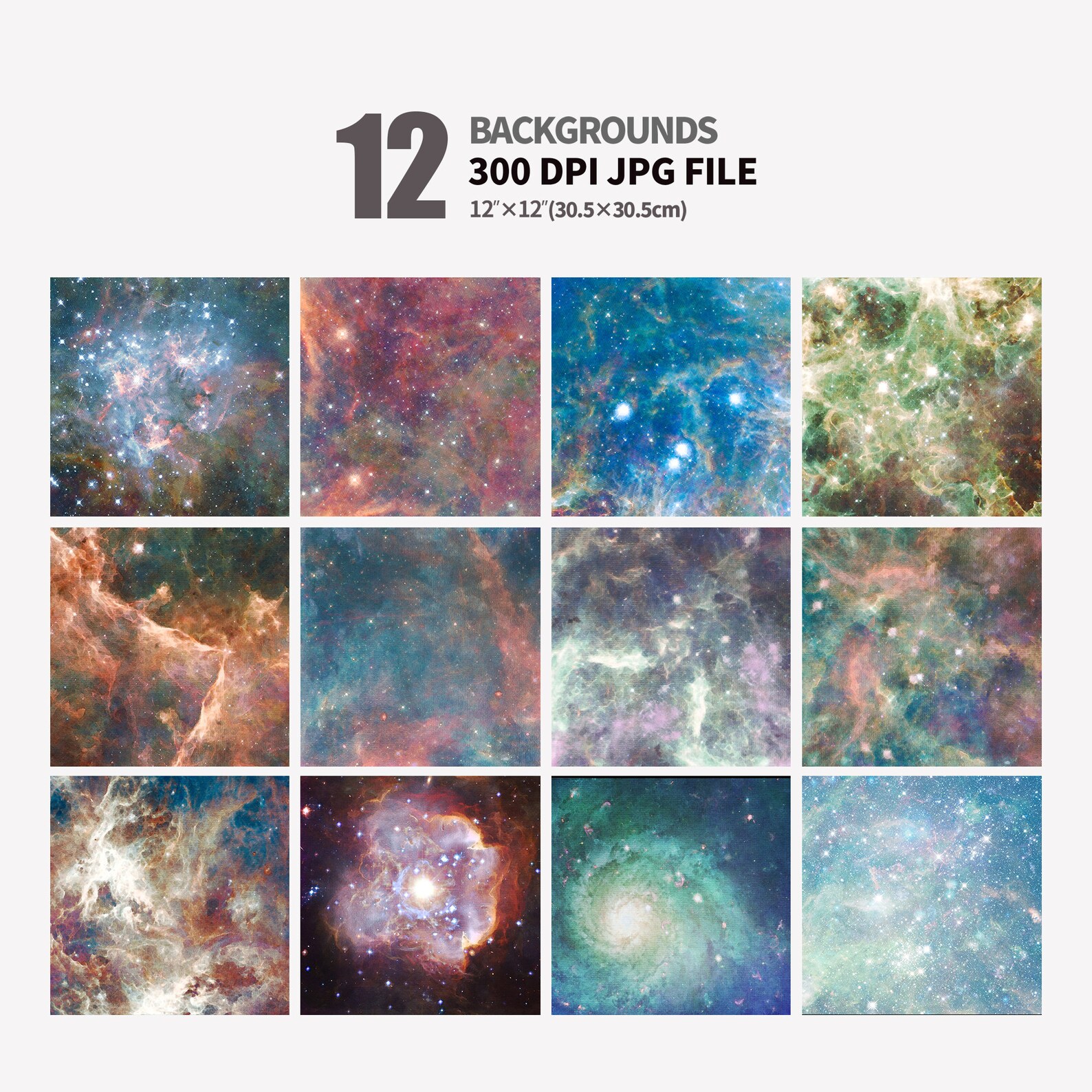 Night Sky Digital Paper, Starry Skies, Cosmic Galaxy Background, Star ...