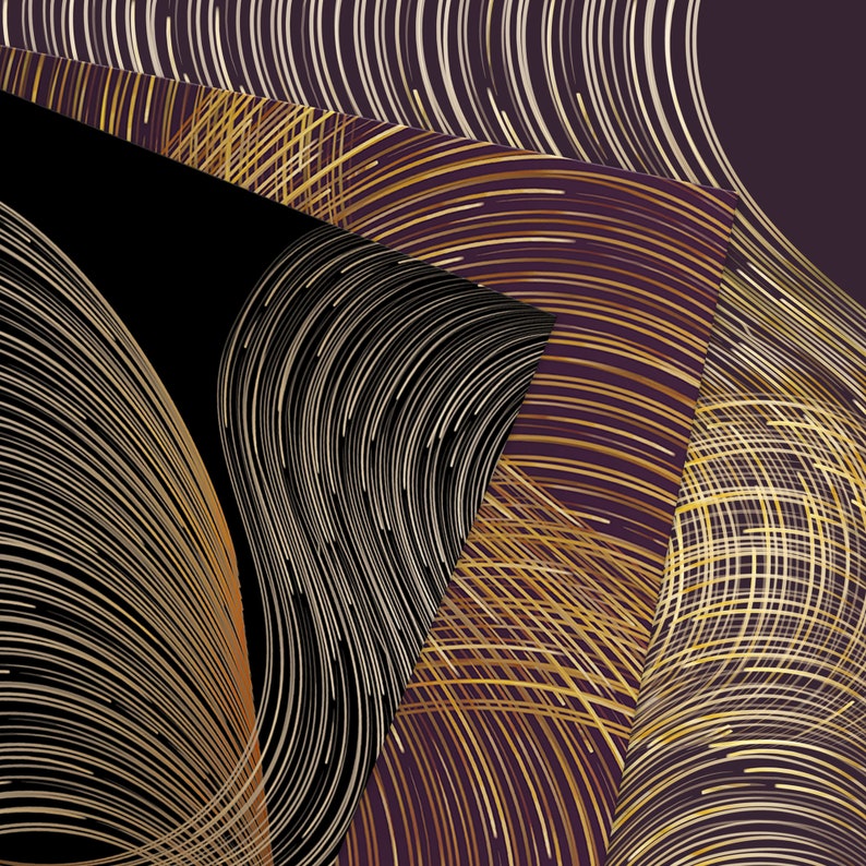 Fine Line Art Digital Paper, Texture Scrapbook Paper 12x12, Modern ...