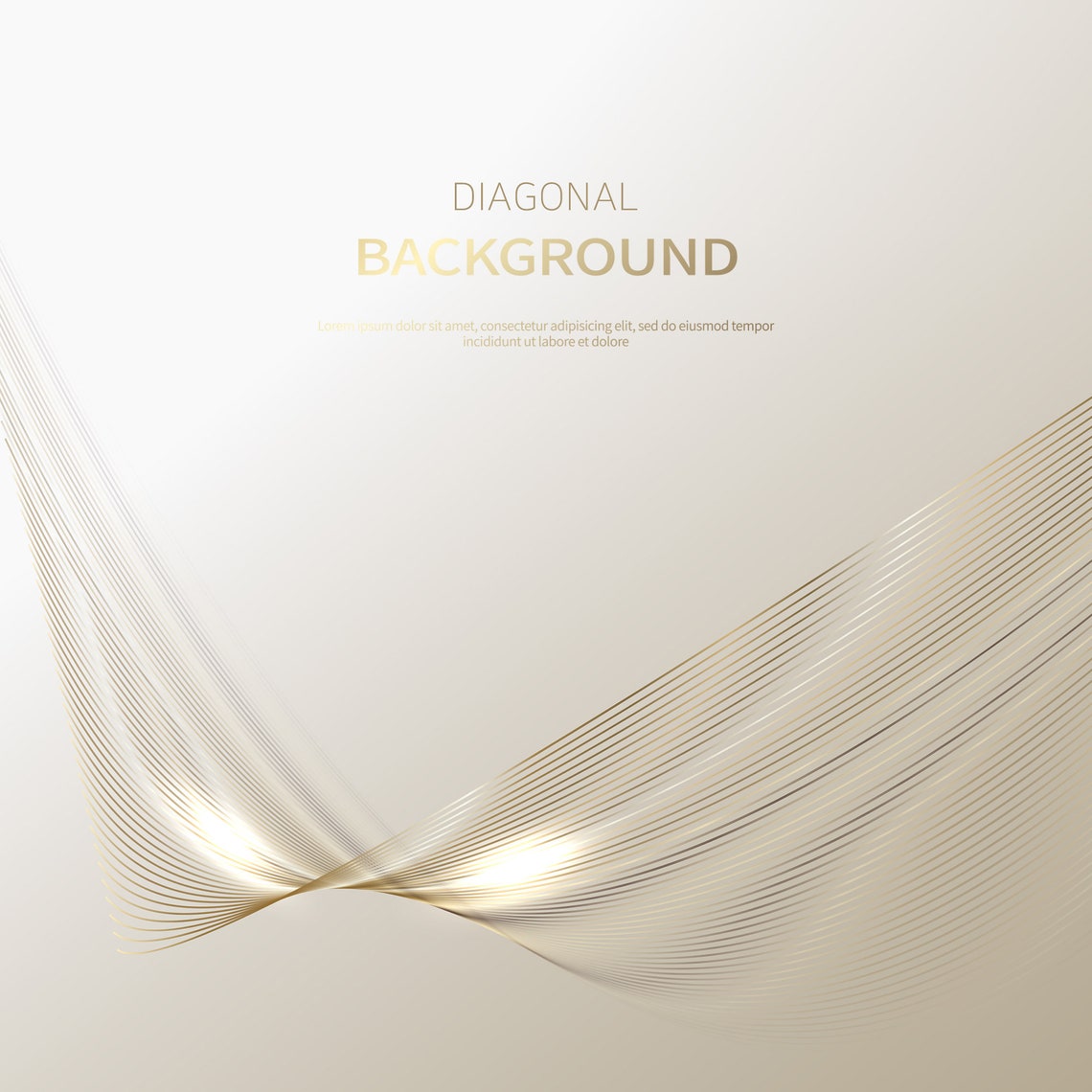 Gold Line White and Gold Collection, Line Art Modern Clipart Digital ...